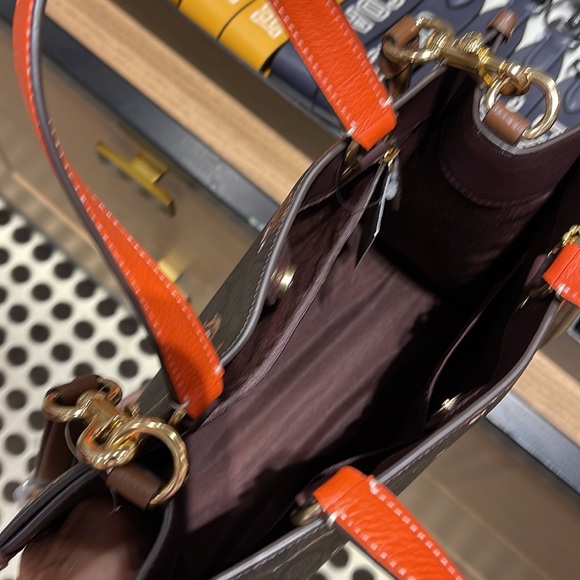 Coach | Bags | Coach Dempsey Carryall In Signature Canvas With Hedgehog ...